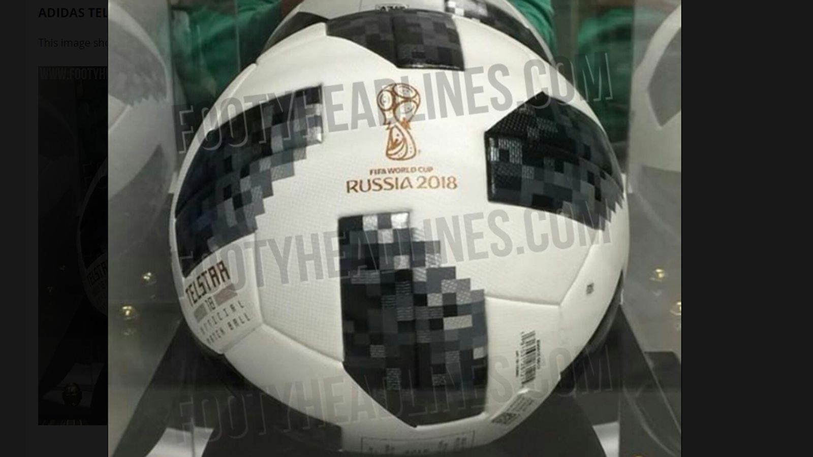 Erste Bilder aufgetaucht: So sieht der WM-Ball 2018 aus | Fußball News ...