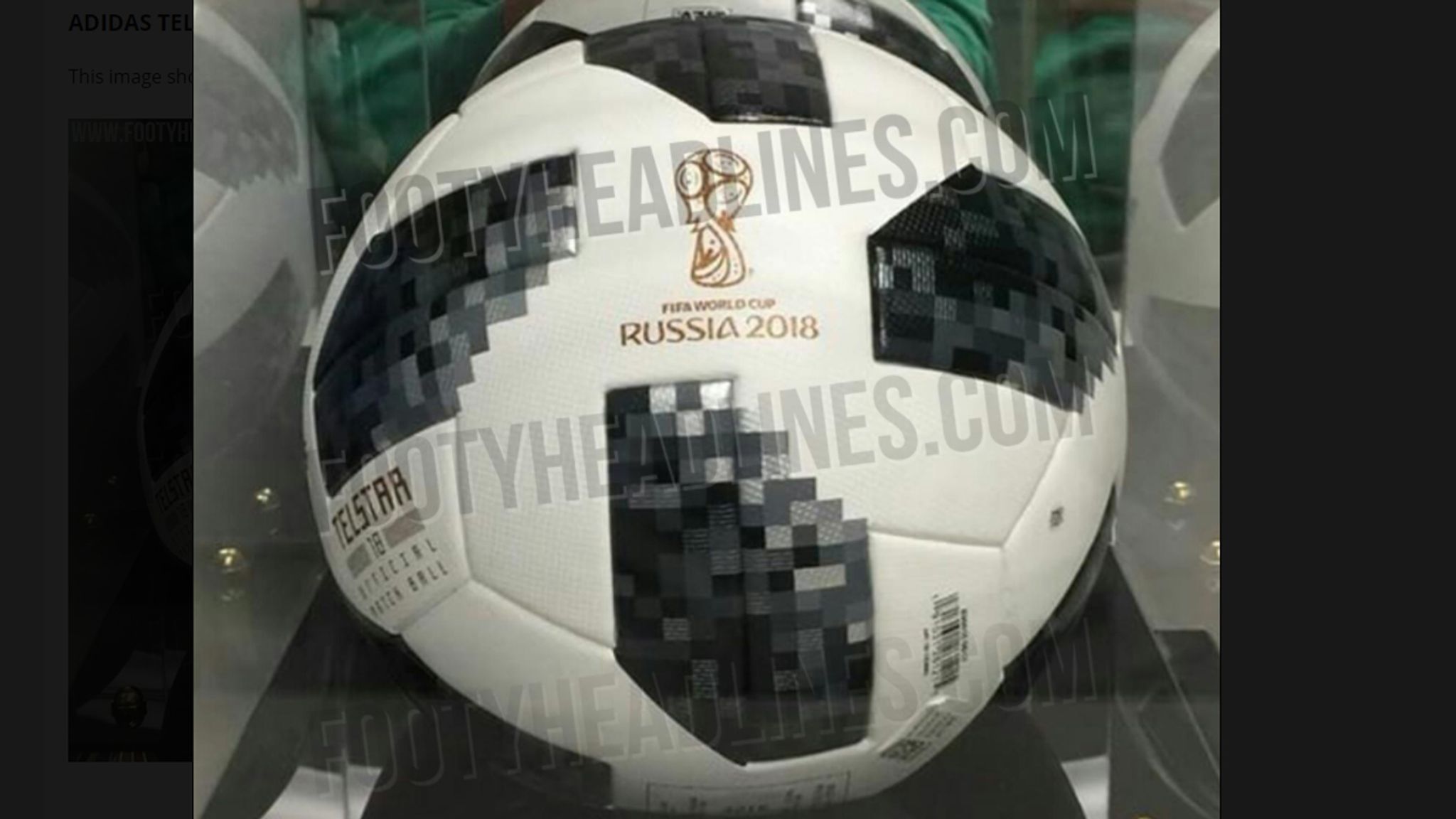 Erste Bilder aufgetaucht: So sieht der WM-Ball 2018 aus | Fußball News ...