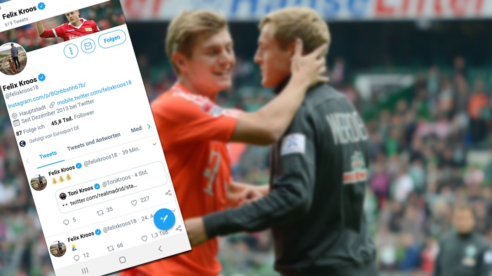 Kroos verlängert bei Real: Bruder Felix veräppelt Toni | Fußball News ...