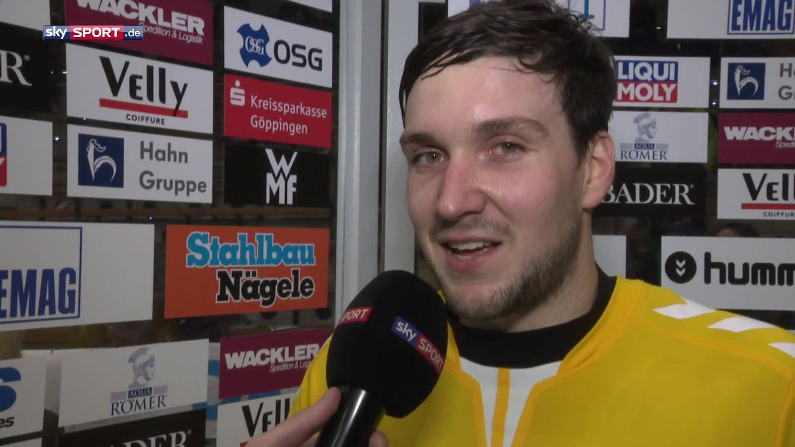 Matchwinner Daniel Rebmann lobt die kämpferische Leistung von Göppingen ...