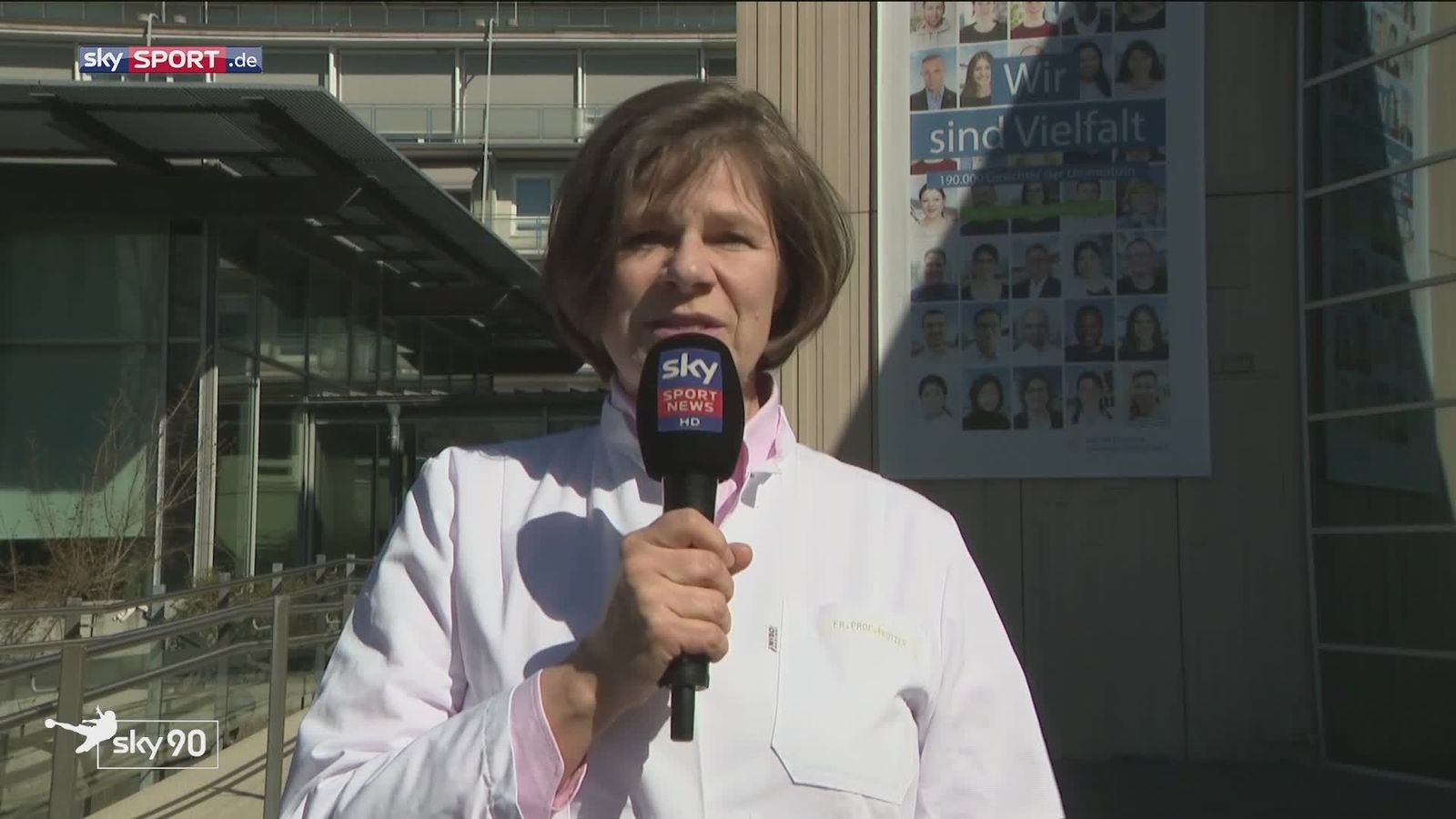 Professor Doktor Ulrike Protzer spricht bei Sky90 über das Coronavirus ...