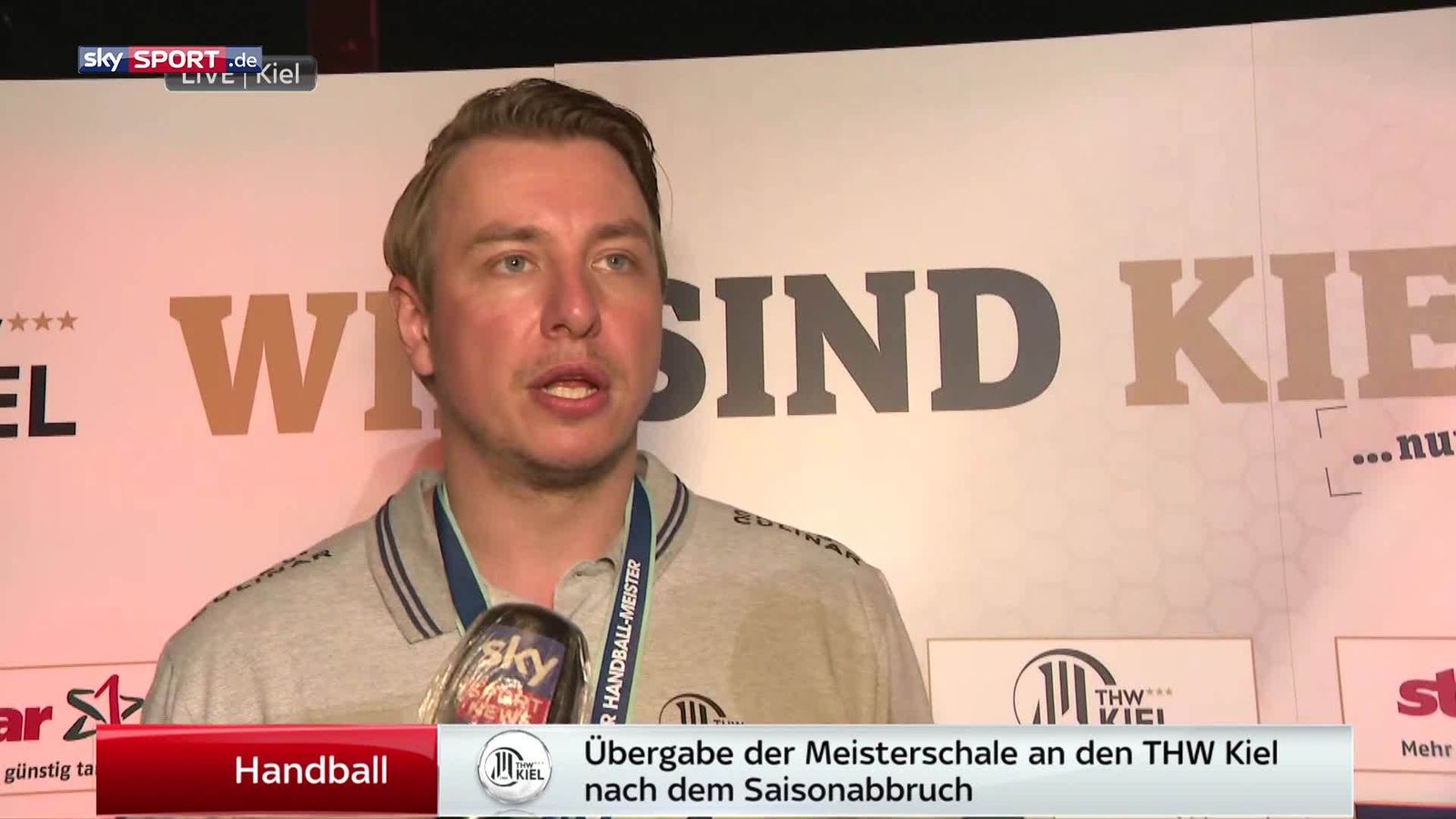 THW-Trainer Filip Jicha über die Meisterfeier | Handball News | Sky Sport