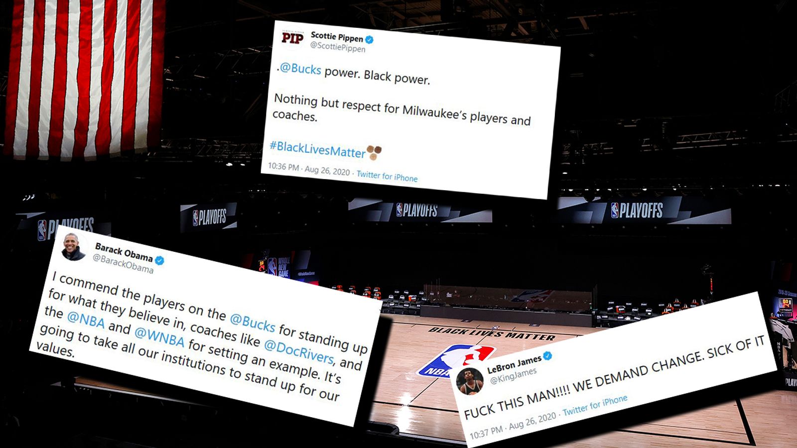 NBA News: LeBron James, Obama & Co. reagieren auf Milwaukee Bucks ...