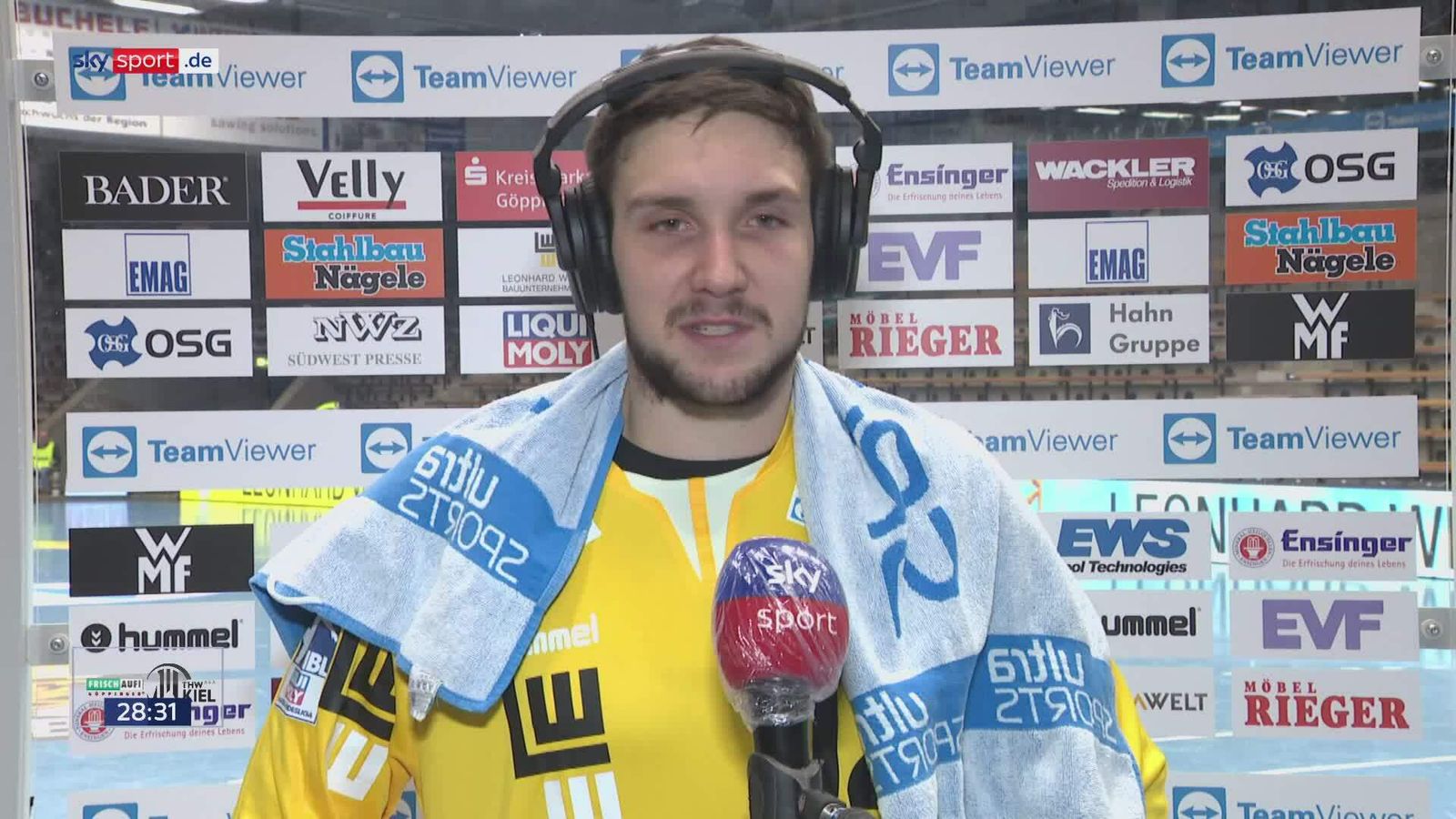 Handball Video: Daniel Rebmann nach dem Spiel gegen Kiel | Handball ...
