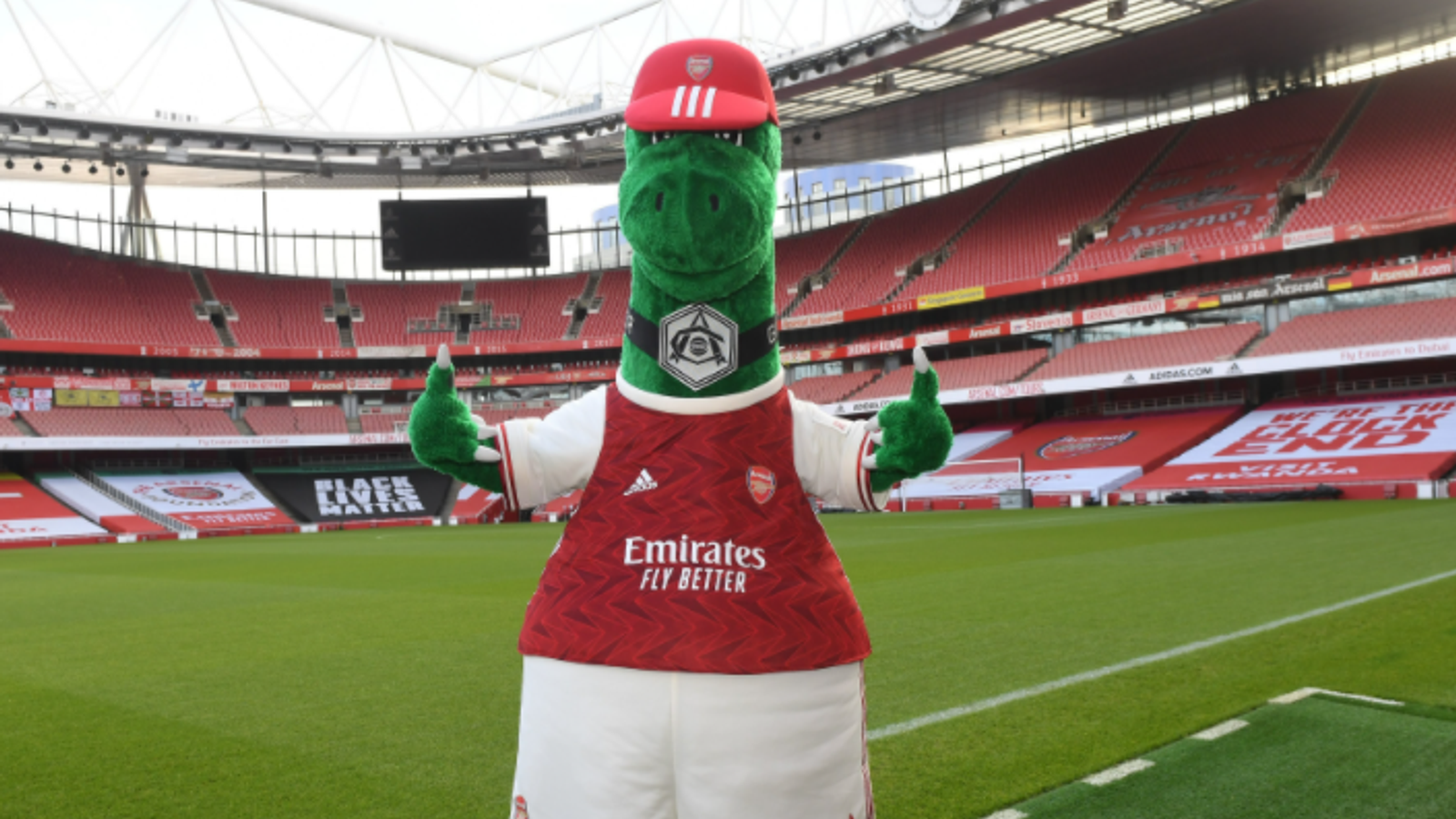 FC Arsenal News: Dino-Maskottchen "Gunnersaurus" feiert Comeback ...