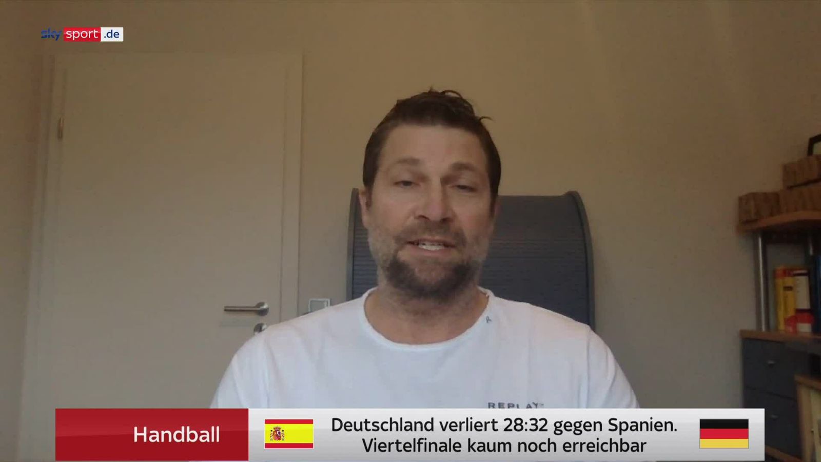 Handball Video: Daniel Stephan nach der Niederlage gegen Spanien ...