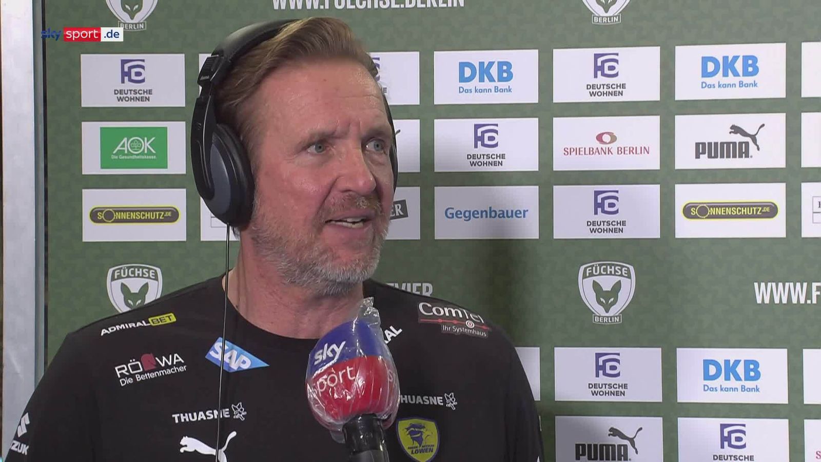 Handball Video: Löwen-Trainer Martin Schwalb zum Sieg gegen Füchse ...