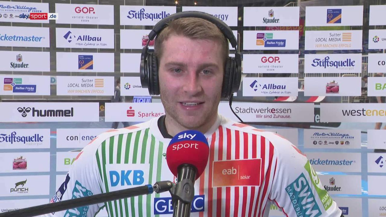 Handball Video: Lukas Mertens vom SC Magdeburg nach Sieg gegen Essen ...