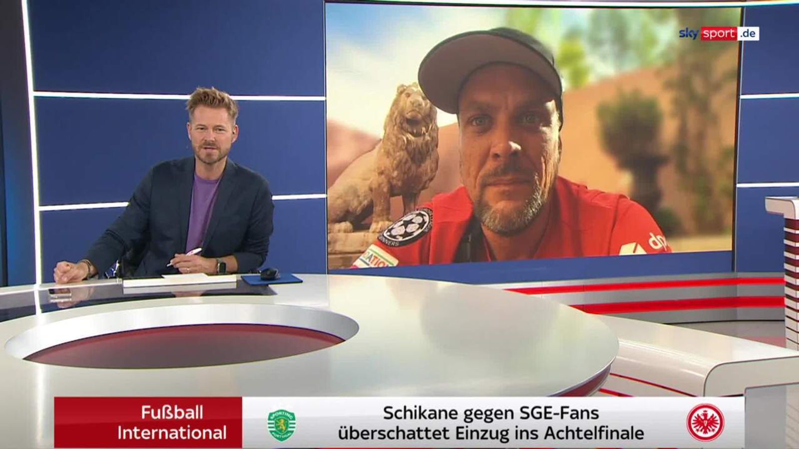Champions League: Eintracht-Fan Basti Red über Schikane in Lissabon ...