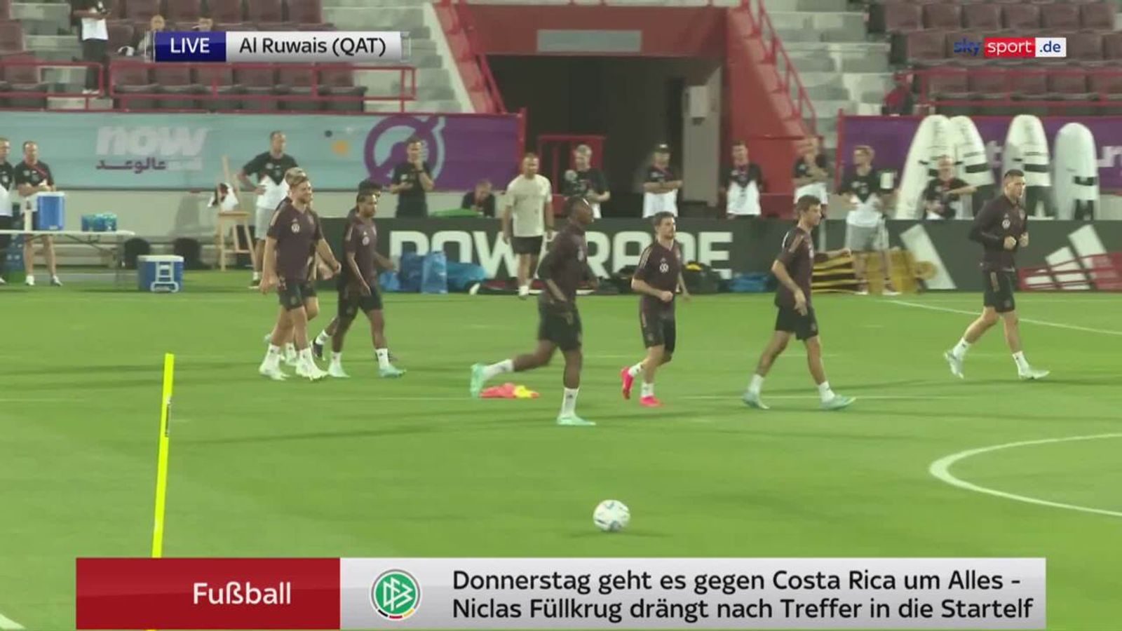 World Cup: Live-Training des DFB-Teams vor dem Spiel gegen Costa Rica ...