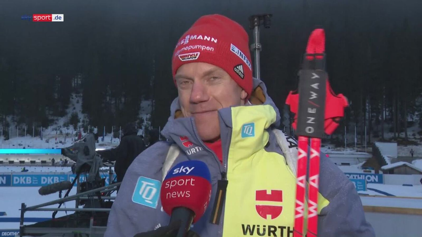 Biathlon: Roman Rees spricht über das Rennen in der Mixed-Staffel und ...