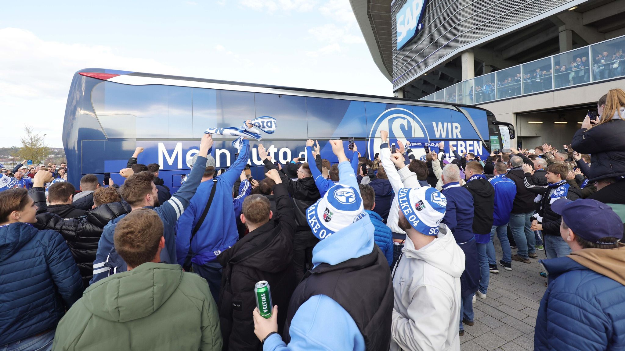 Schalke Fans In Hoffenheim