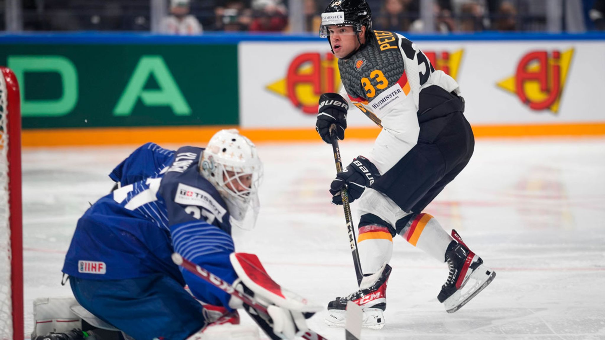 Eishockey-WM: Deutschland steht nach Sieg gegen Frankreich im ...