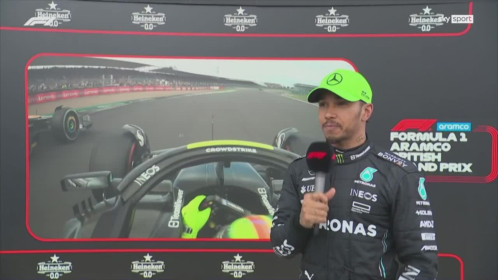 Formel 1: Hamilton im Interview nach Platz drei in Silverstone | Formel ...