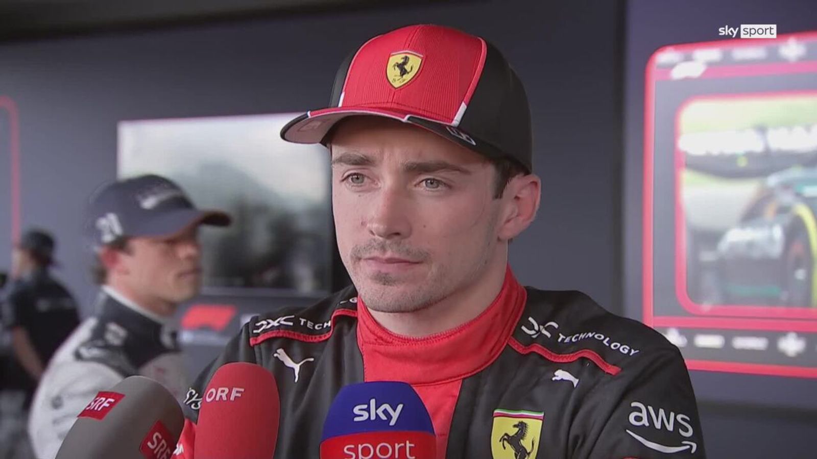 Formel 1: Leclerc im Interview nach dem Rennen in Silverstone | Formel ...