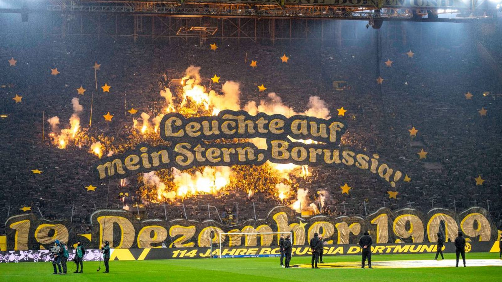 Bildergalerie: Die Choreo der BVB-Fans zum 114. Geburtstag | Fußball ...