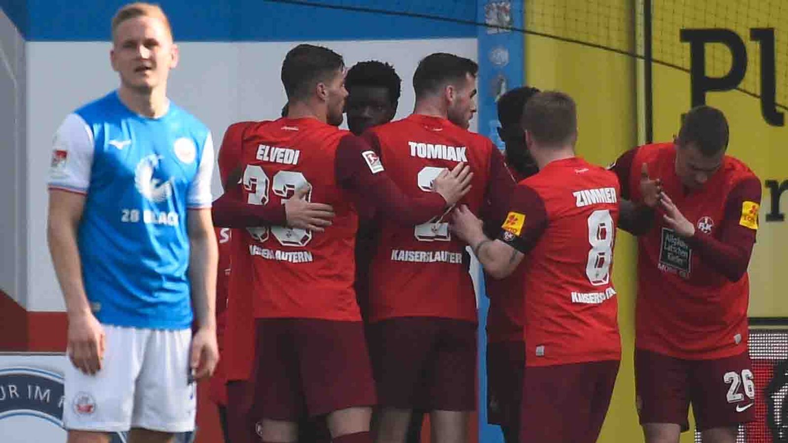 1. FC Kaiserslautern gewinnt bei Hansa Rostock am 24. Spieltag ...