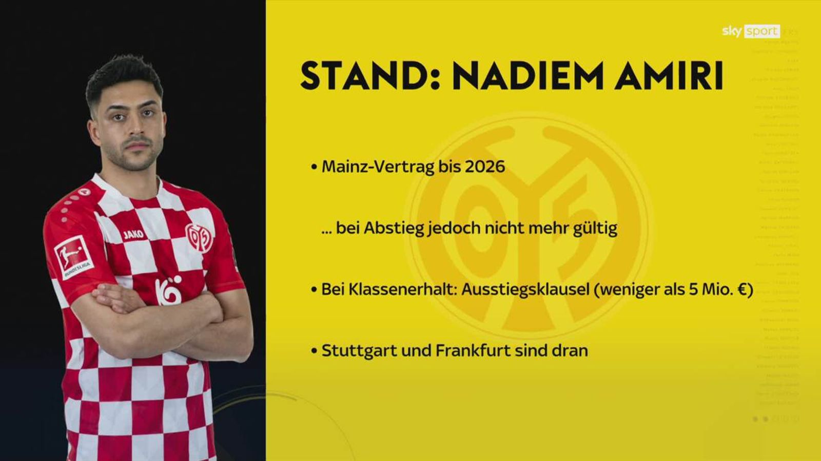 FSV Mainz 05 | Gleich zwei Bundesligisten befassen sich mit Amiri ...