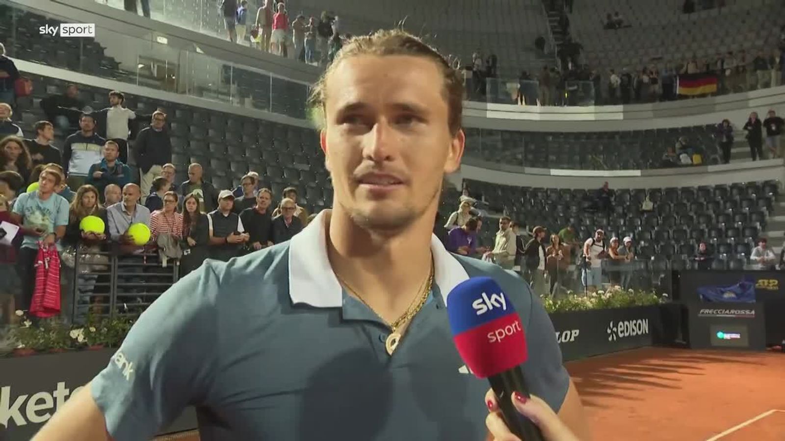 Tennis ATP Rom | Zverev äußert sich nach Sturz zu seiner Hand-Verletzung | Tennis News | Sky Sport