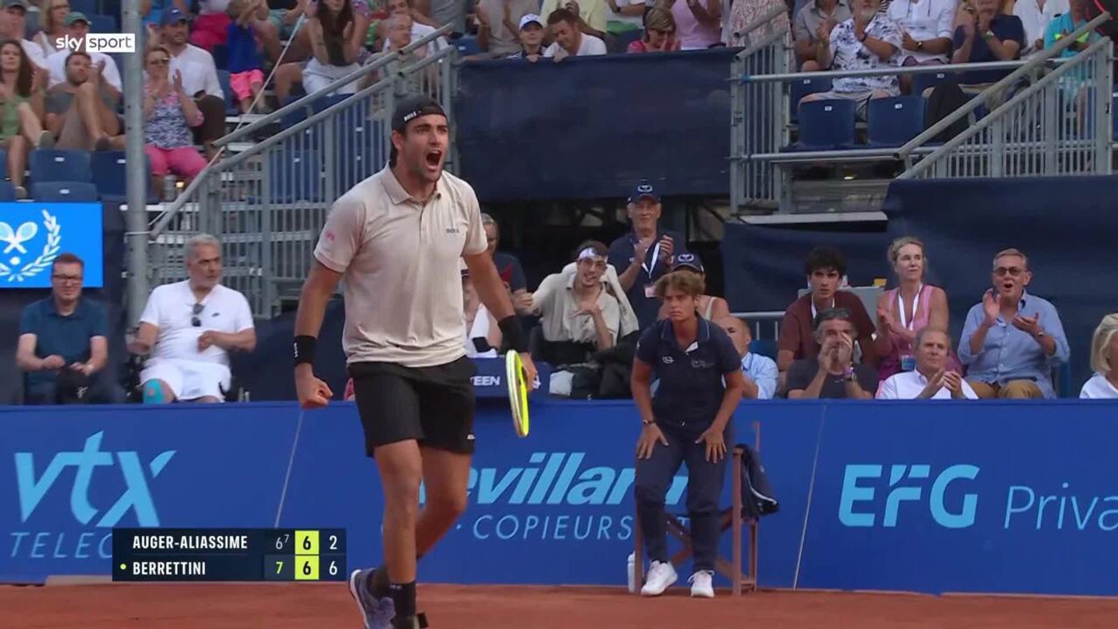 Matteo Berrettini - Felix Auger-Aliassime | ATP Gstaad | Tennis News | Sky Sport