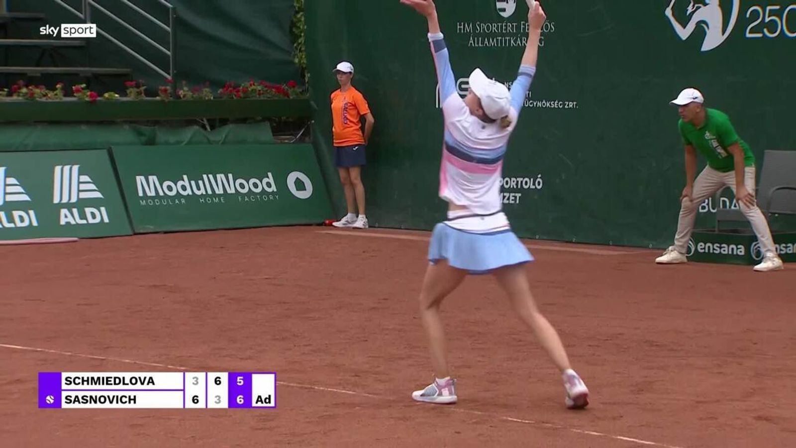 Anna Schmiedlova - Aliaksandra Sasnovich | WTA Budapest | Tennis News | Sky Sport