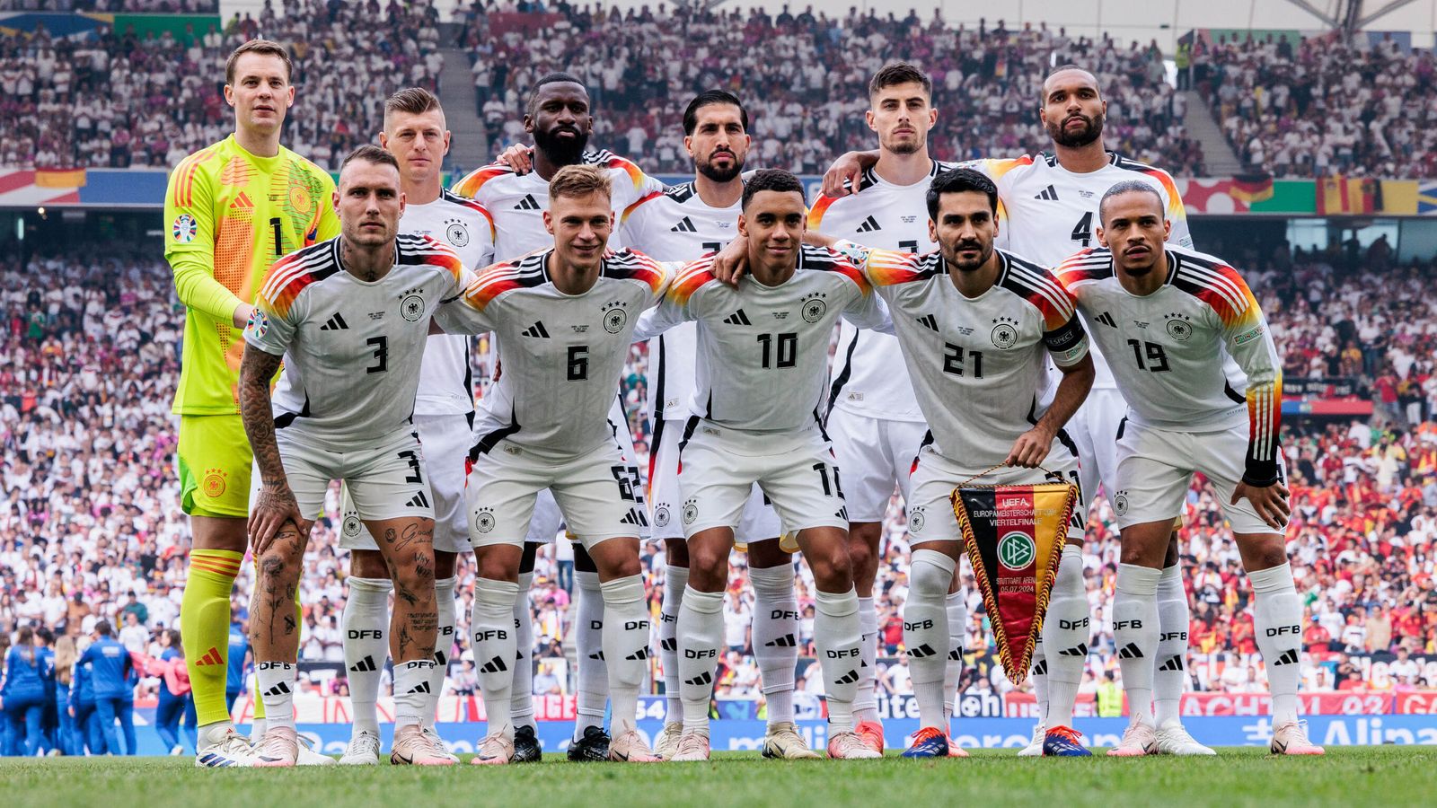 Sky Notenschnitt der DFB-Spieler bei der EURO 2024 im Überblick ...
