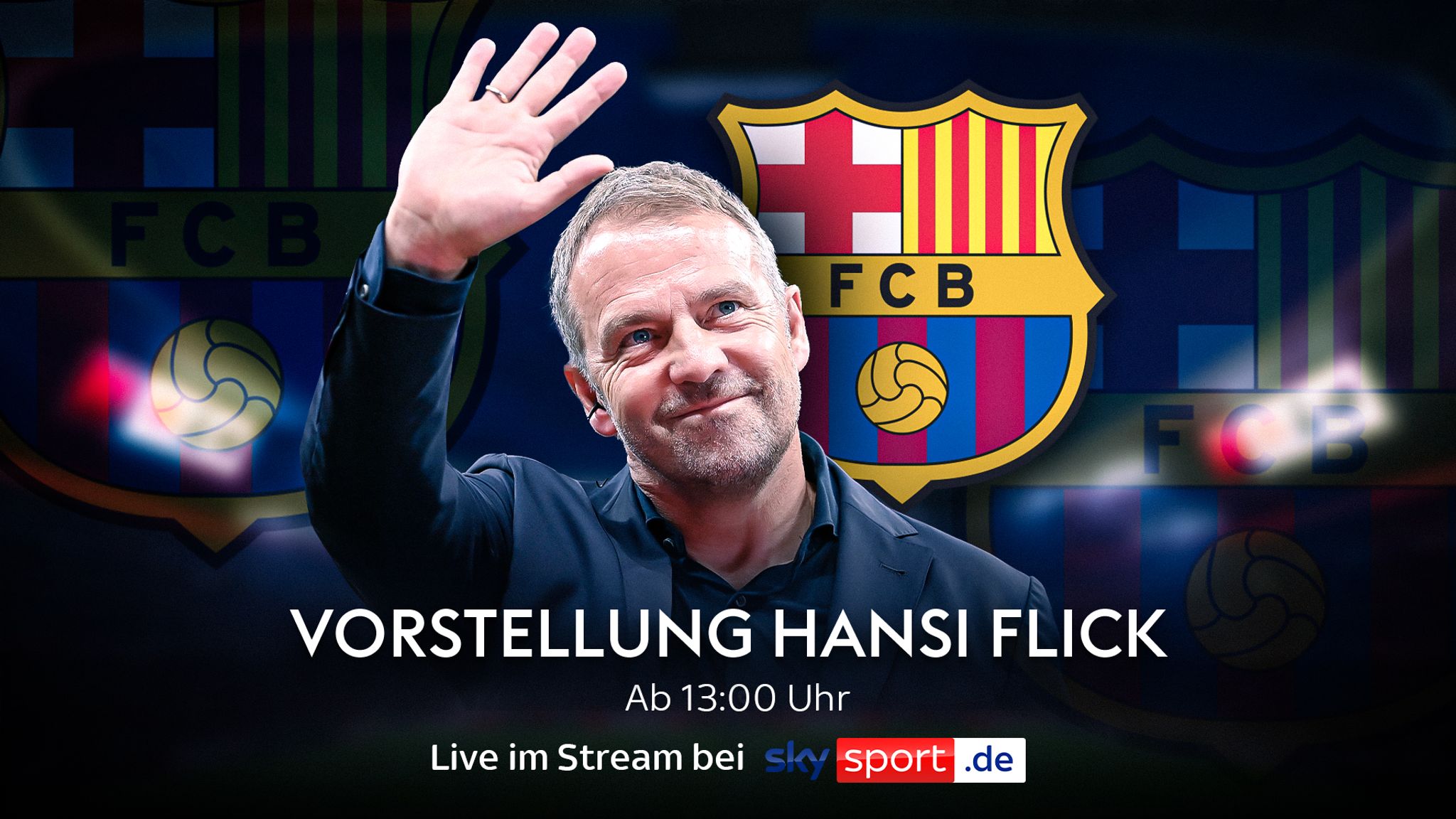 Die Vorstellung von Hansi Flick beim FC Barcelona HEUTE LIVE im FREE ...