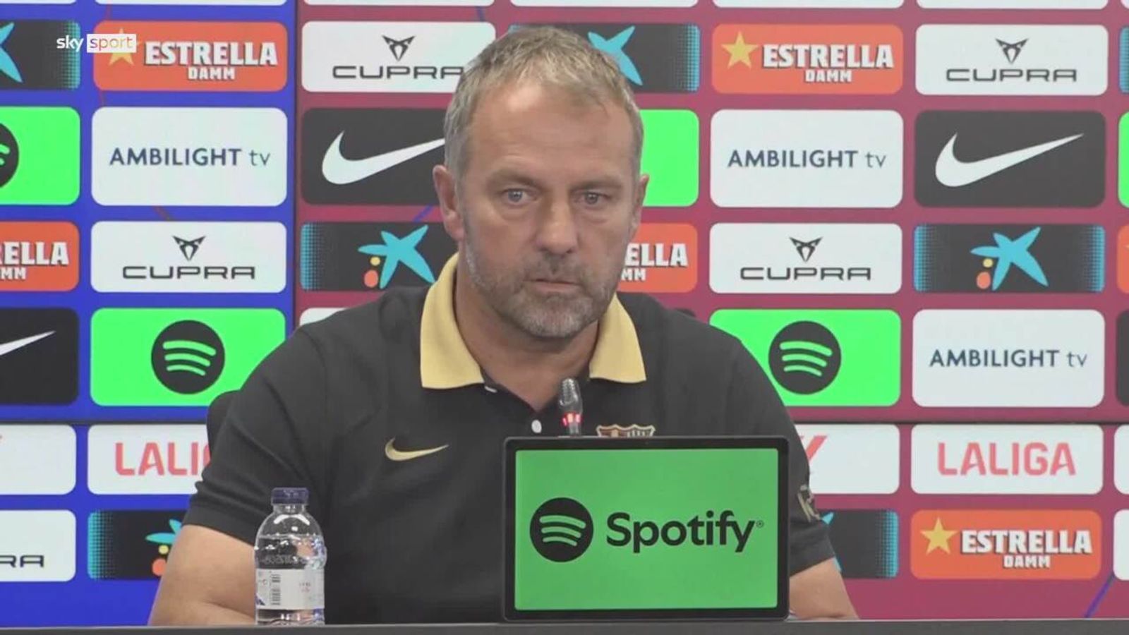 Barcelona-Cheftrainer Hansi Flick hofft auf Debüt von Dani Olmo gegen Rayo Vallecano | Fußball ...