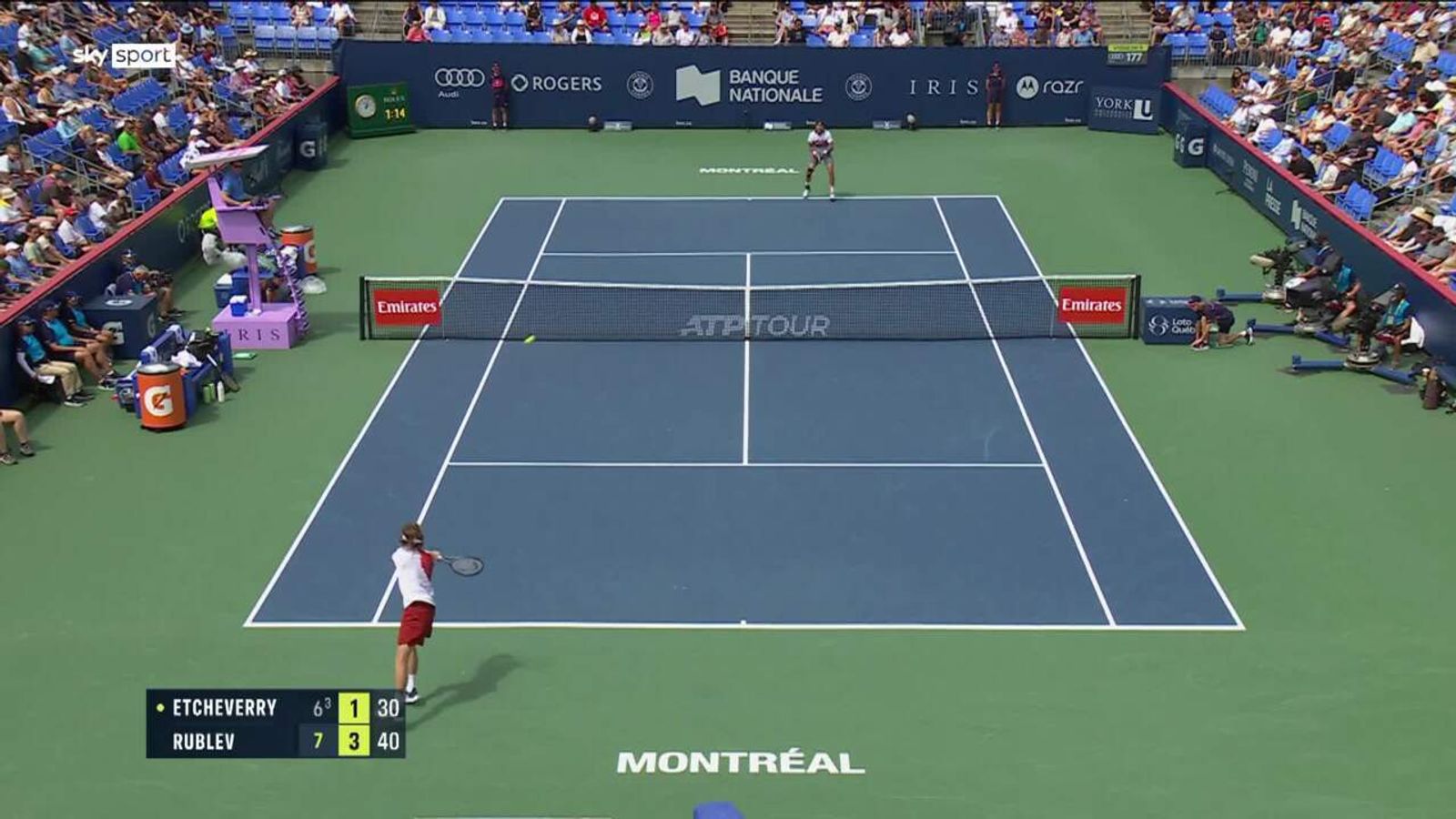 Andrey Rublev - Tomas Martin Etcheverry - die Highlights | ATP Montreal ...