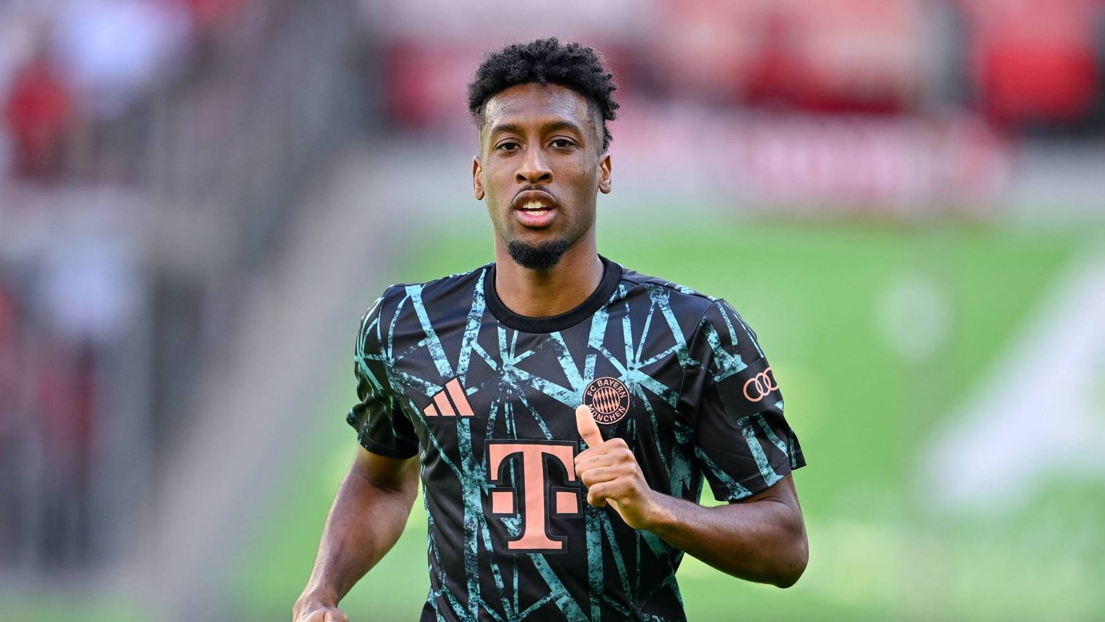 Wechselkandidat Kingsley Coman am Mittwoch im Bayern-Training | Fußball ...