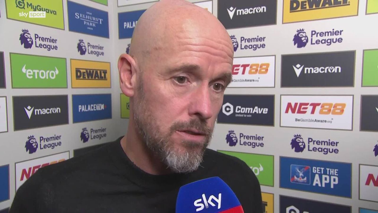 Erik ten Haag über das torlose Unentschieden gegen Crystal Palace ...