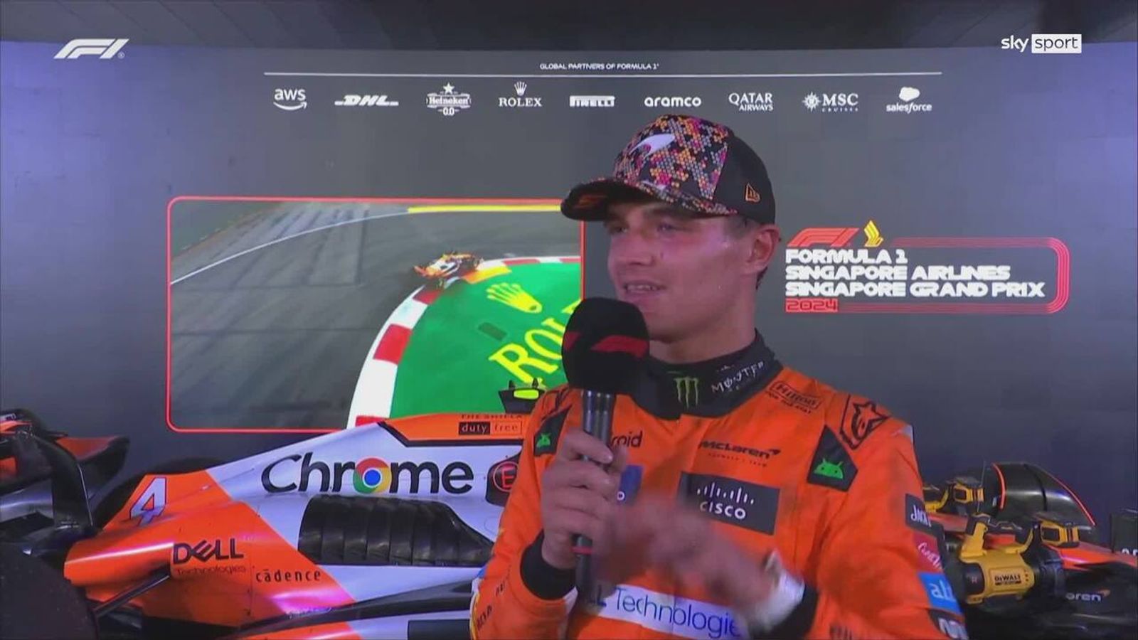 Lando Norris spricht über kritische Momente in Singapur | Formel 1 | Formel 1 News | Sky Sport