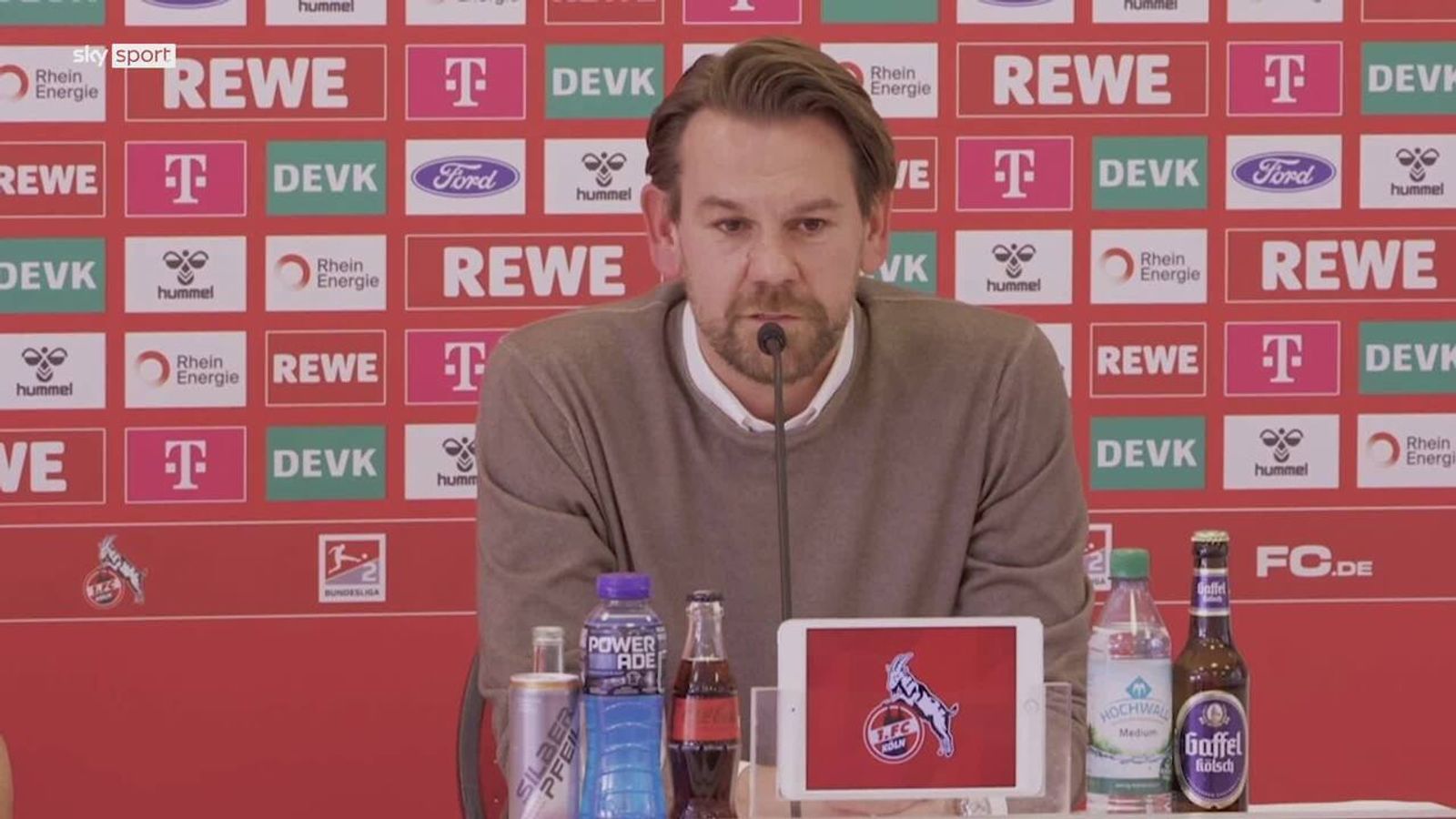 Thomas Kessler vor dem Derby 1. FC Köln gegen Fortuna Düsseldorf ...