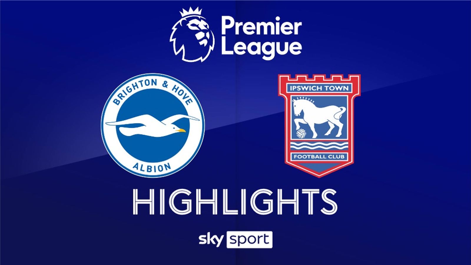 Brighton & Hove Albion - Ipswich Town - die Highlights | Premier League ...