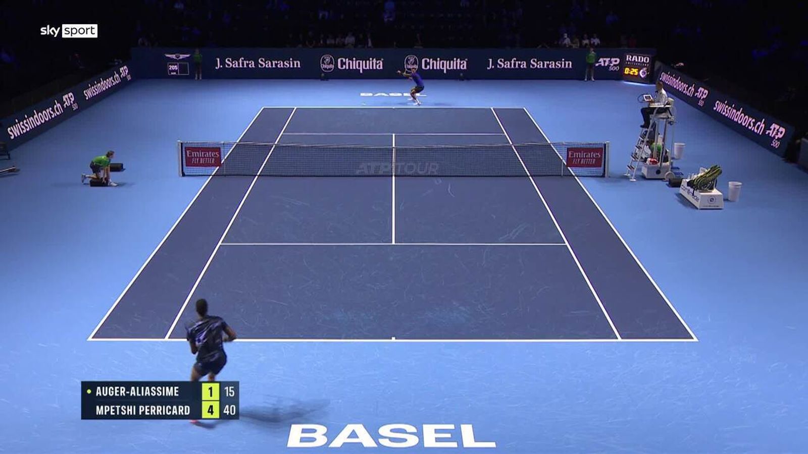 Giovanni Mpetshi Perricard - Felix Auger Aliassime - die Highlights | ATP Basel | Tennis News ...