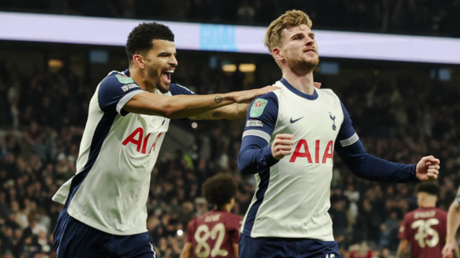 Timo Werner hat für Tottenham Hotspur im Ligapokal gegen Manchester ...