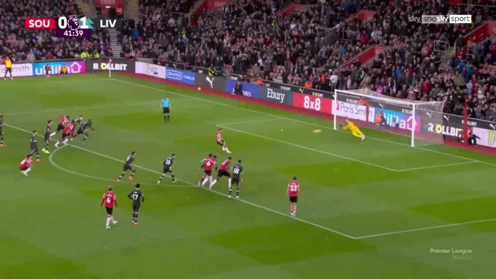 SOUTHAMPTON 1:1 Liverpool | Armstrong verwandelt den Nachschuss (42 ...