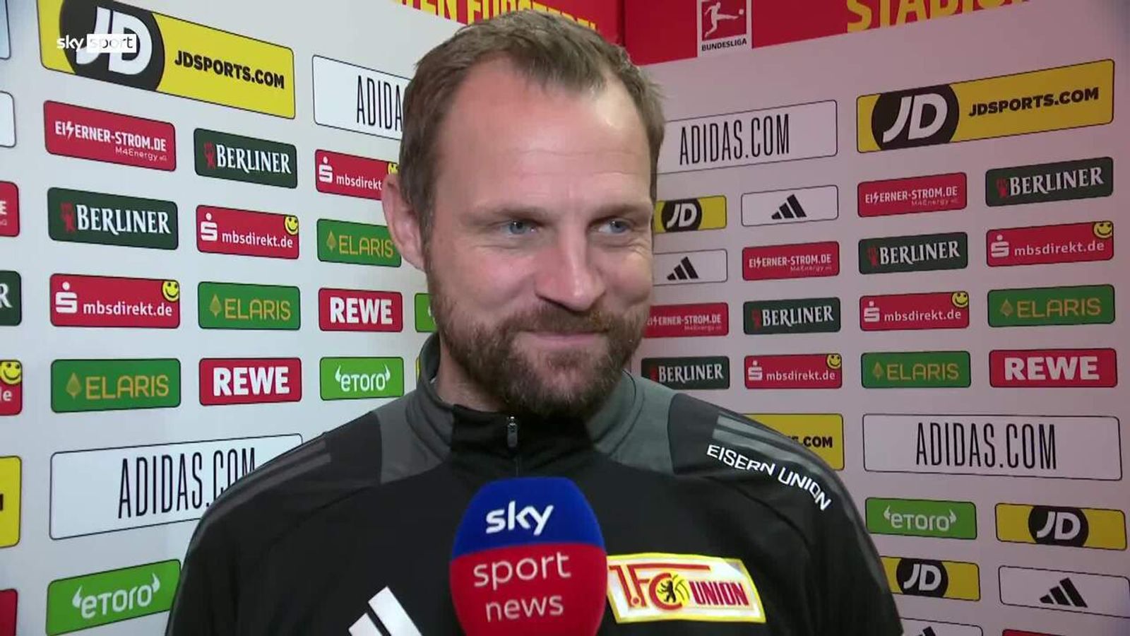 Bo Svensson vor dem Spiel von Union Berlin in der Bundesliga gegen den ...