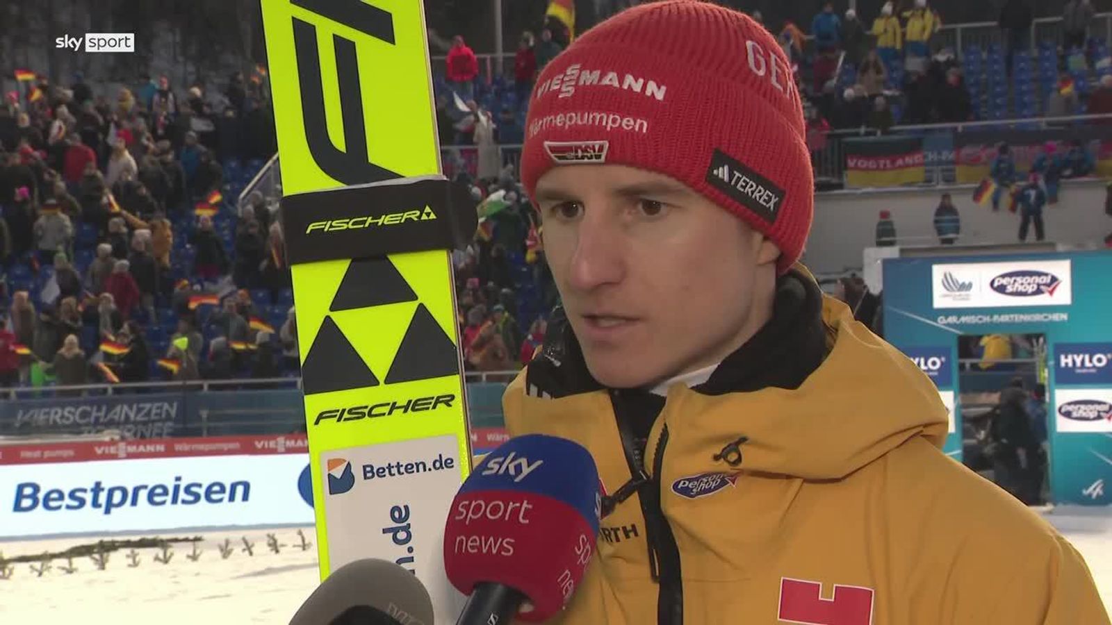 Karl Geiger bester deutscher Skispringer in Garmisch ...