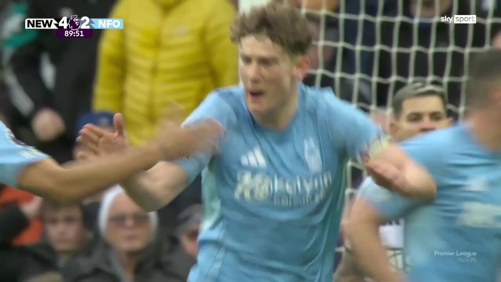 Newcastle 4:3 NOTTINGHAM | Yates mit dem Anschluss (90. Min.) | In ...