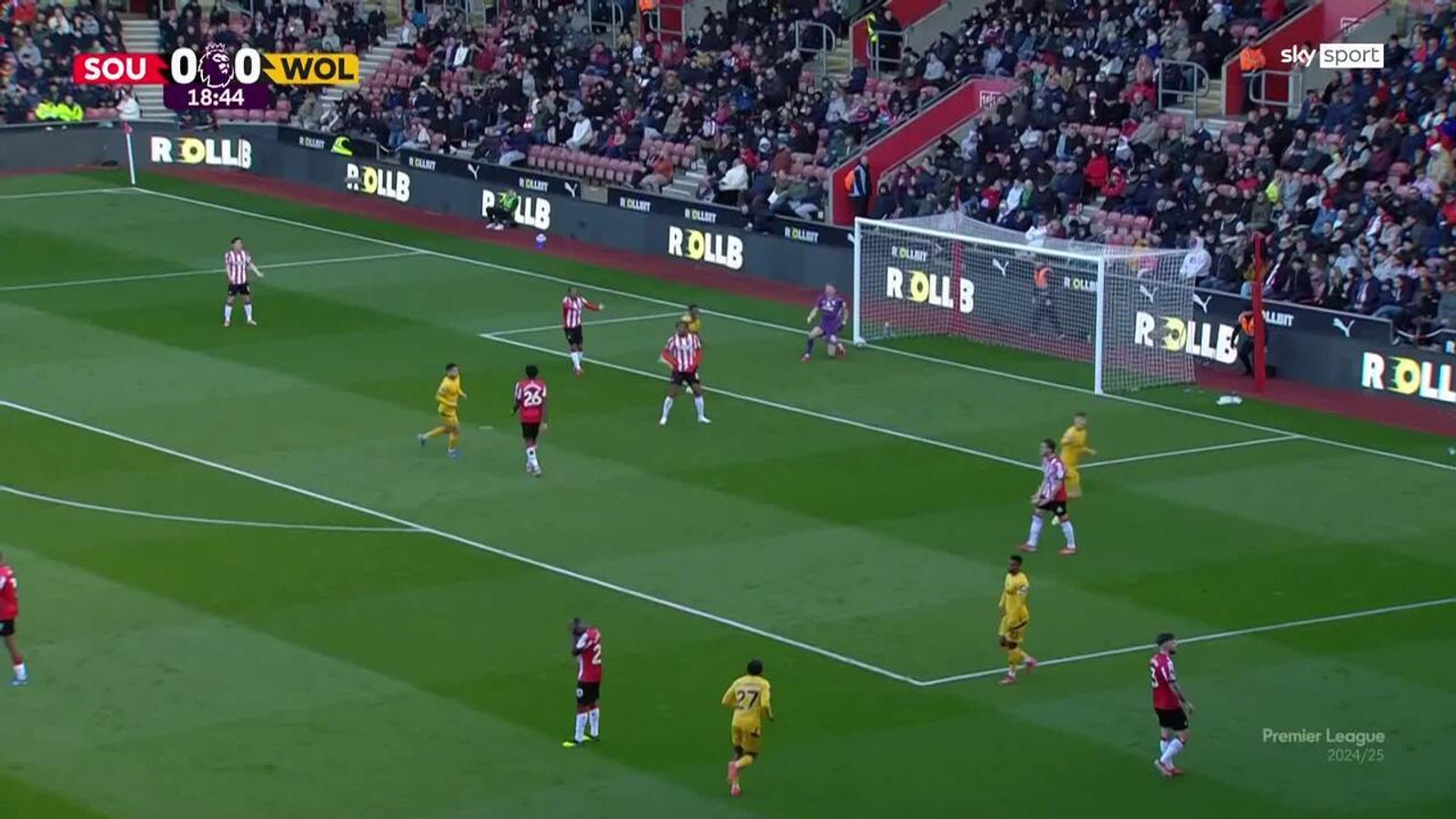 Southampton 0:1 WOLVERHAMPTON | Larsen köpft den Ball ins Tor (19. Min ...