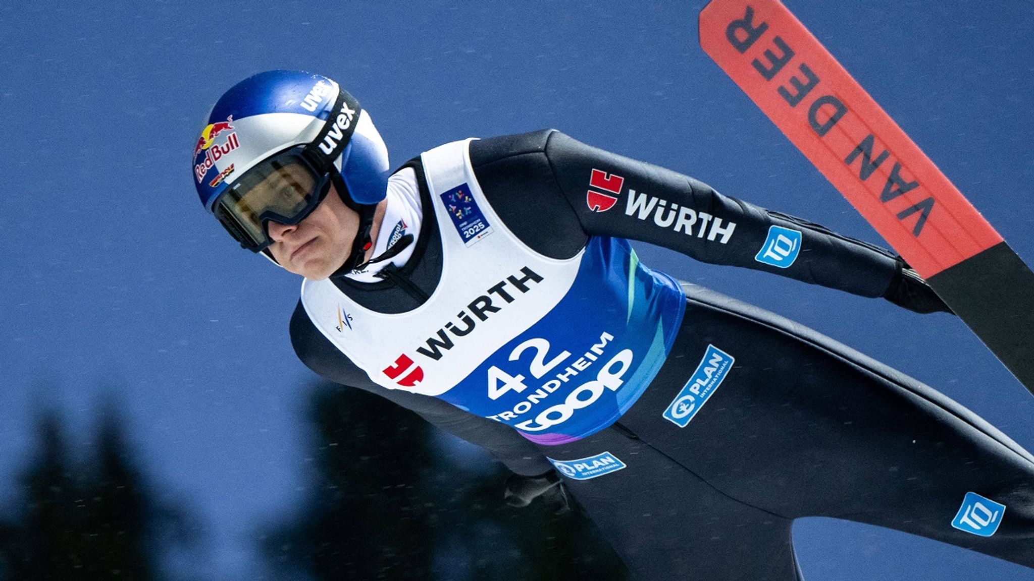 Andreas Wellinger gewinnt bei der WM in Trondheim die Silber-Medaille ...