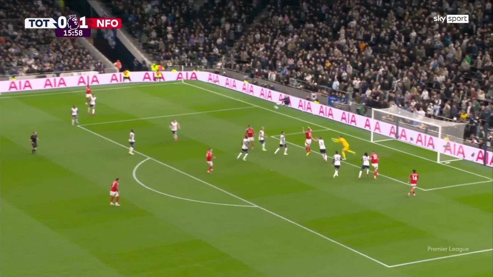Tottenham 0:2 NOTTINGHAM | Wood kann unbedrängt einköpfen (16. Min.) | In-Match Video Premier ...