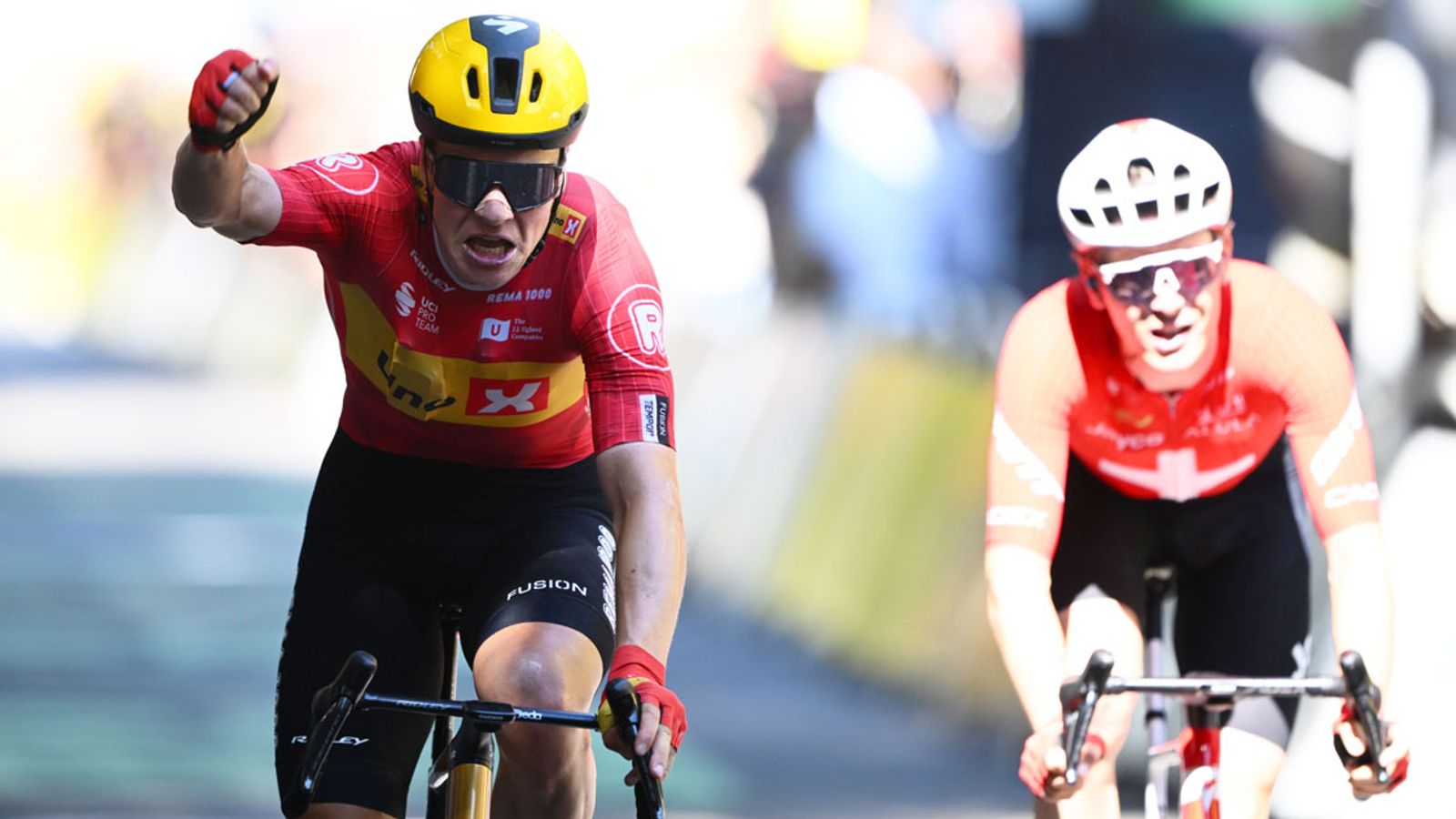 Abrahamsen gewinnt Etappe elf der Tour de France - Pogacar mit Sturz ...