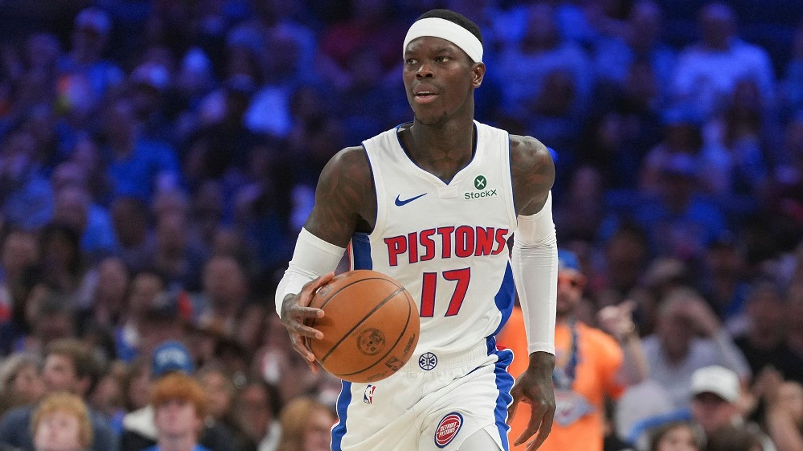 Dennis Schröder von den Detroit Pistons steht vor einem Wechsel zu den ...