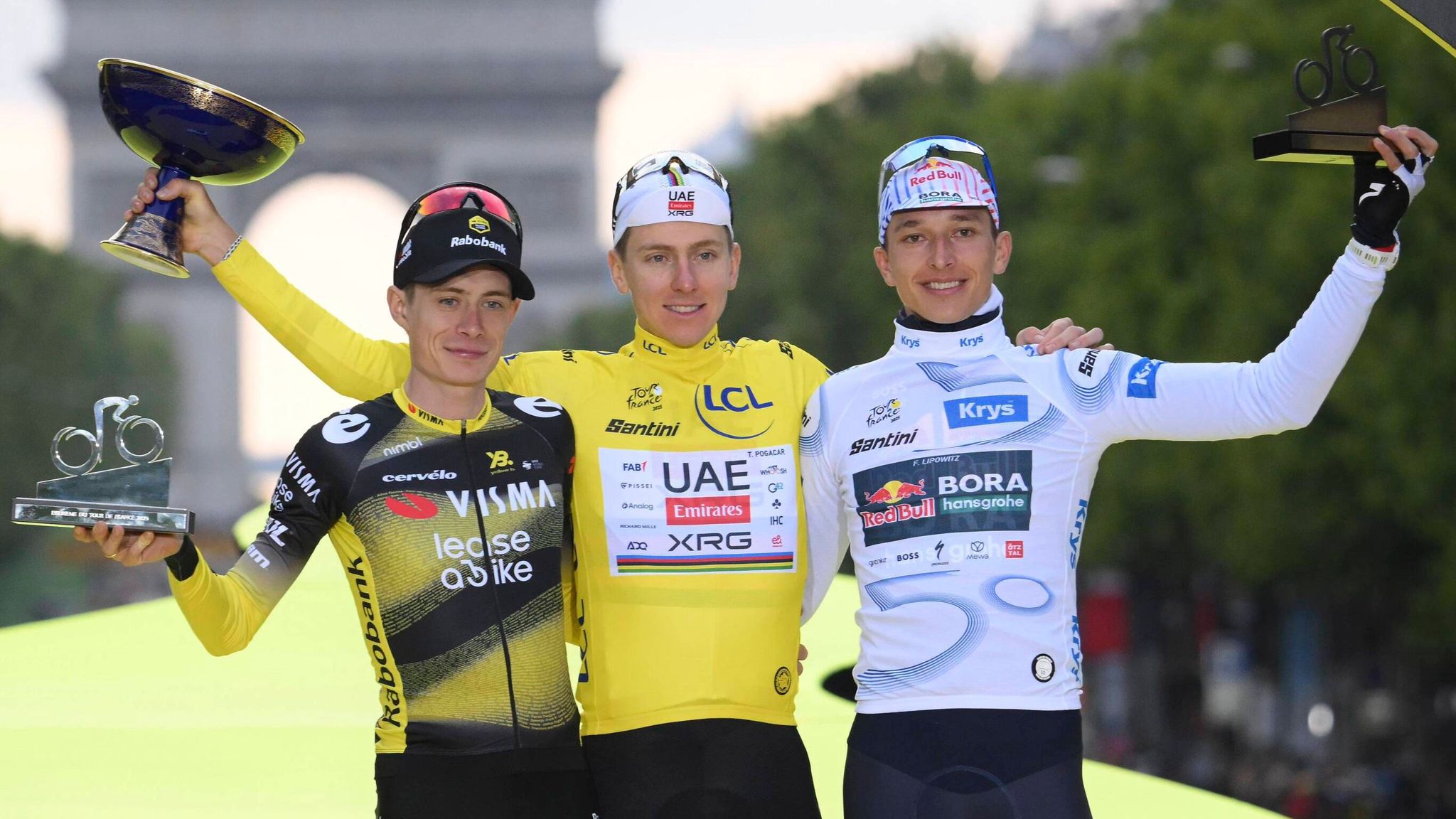 Florian Lipowitz landet bei Tour de France auf dem Podest | Radsport ...