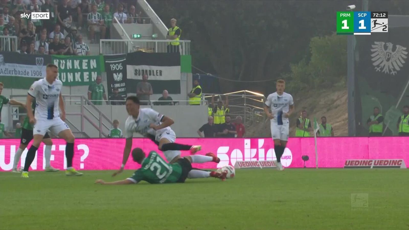 Triple-Grätsche! Münster verteidigt Punkt mit Mann & Maus (73.) | Fußball News | Sky Sport