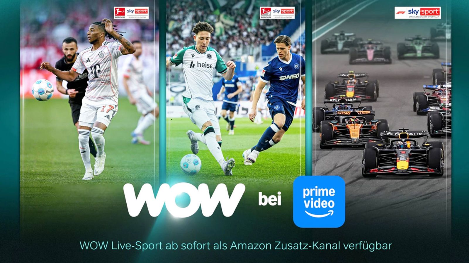 WOW Live-Sport ab sofort als Prime Video Zusatz-Kanal verfügbar | Mehr ...