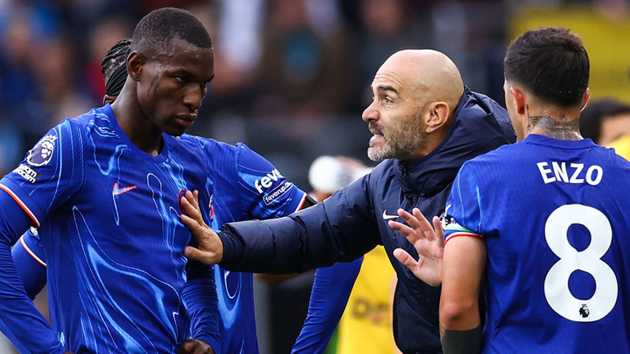 Chelsea-Trainer Enzo Maresca hatte kein Problem mit Nicolas Jackson ...