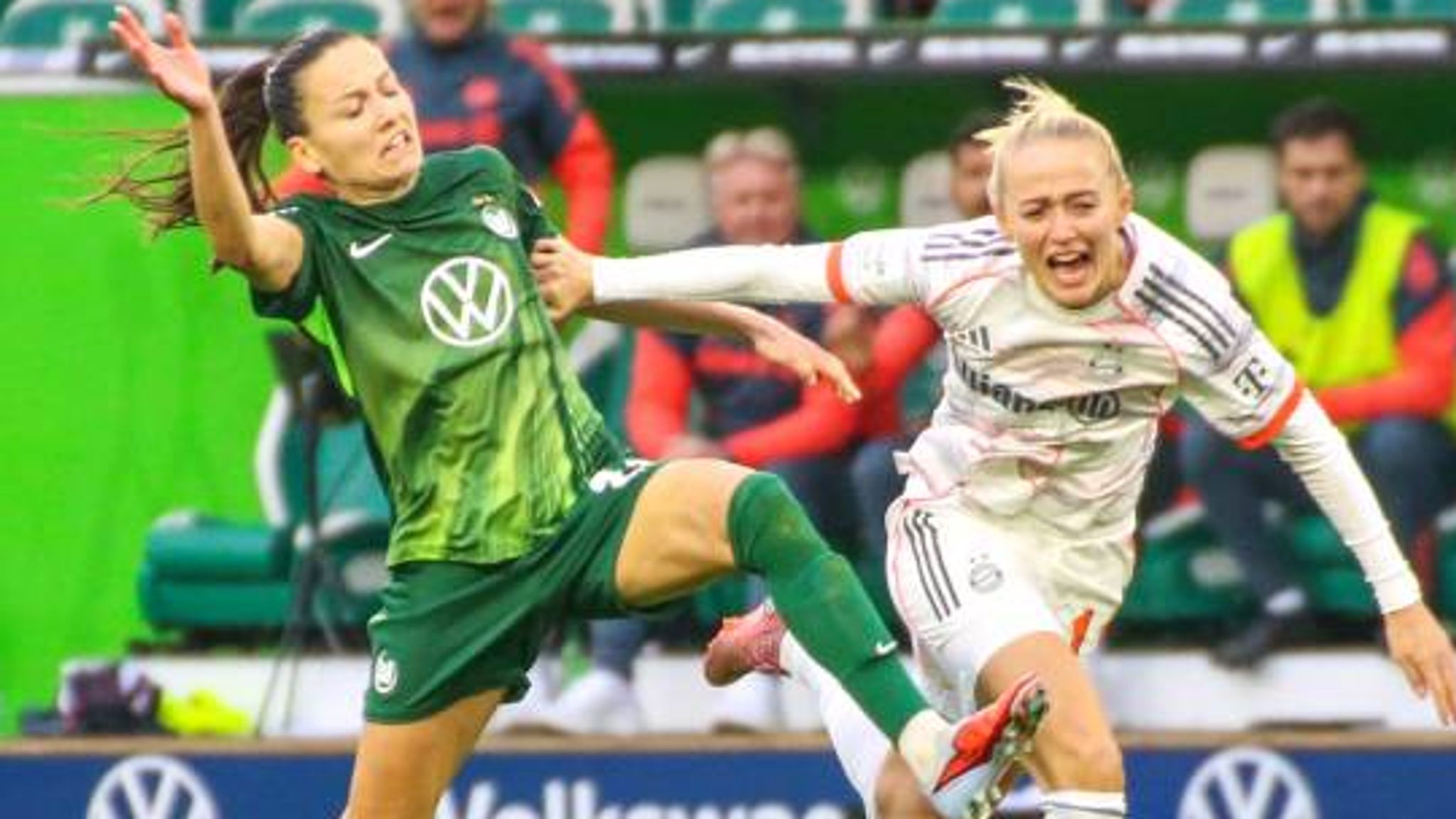 Joelle Wedemeyer vom VFL Wolfsburg wurde für zwei Spiele in der Frauen ...